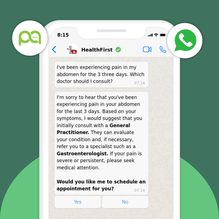 Whatsapp AI Chatbot for Health Industry | Picky Assist