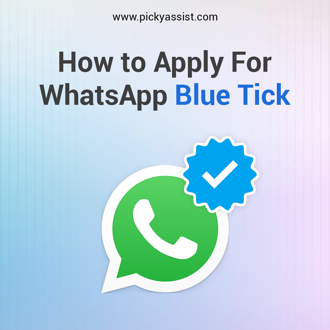 How to Apply for WhatsApp Blue Tick | Picky Assist