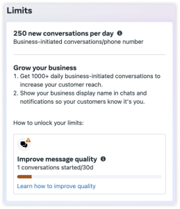 WhatsApp Messaging Limits & Quality Ratings in 2025